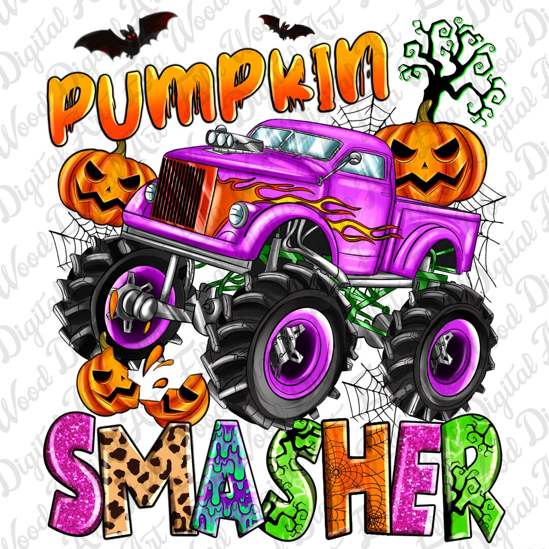Pumpkin Smasher Png Sublimation Design Download, Happy Halloween Png ...
