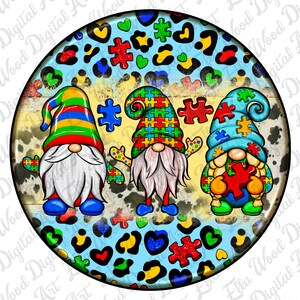 Autism Gnome Car Coaster Png Sublimation Design Bundle, Western Car ...
