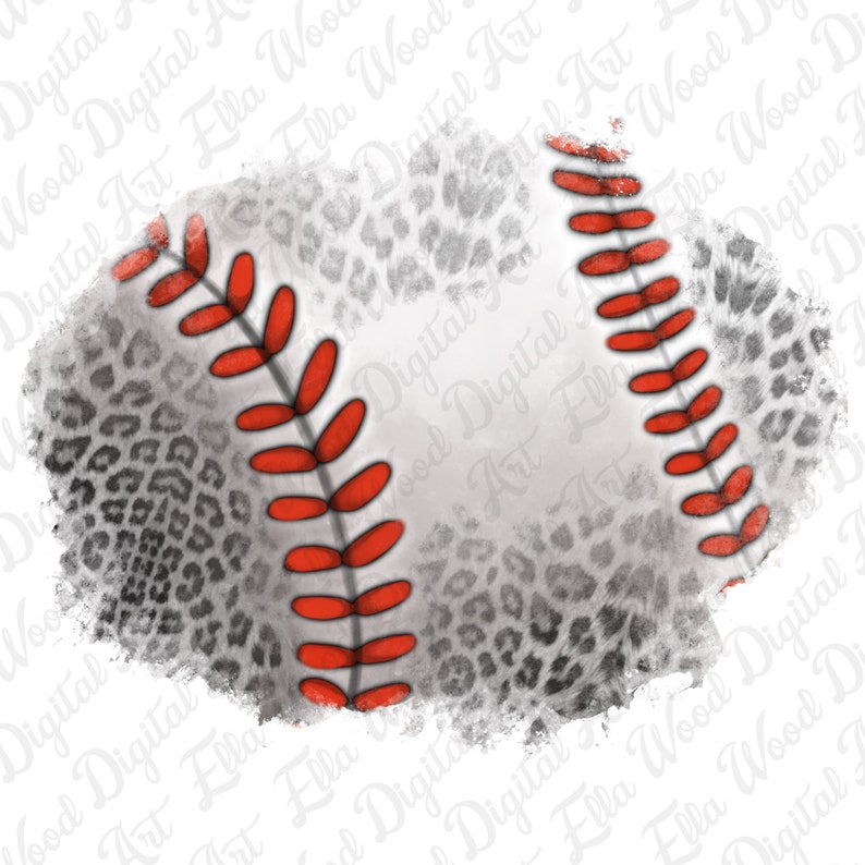 Leopard Baseball Patches Bundle Png, Baseball Png, Sports Png, Western ...