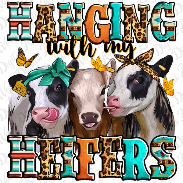 Hanging With My Heifers Svg - Etsy
