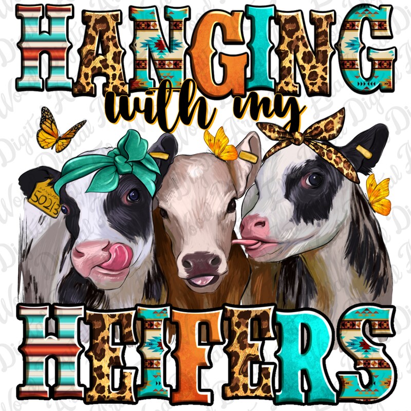 Hanging With My Heifers Svg - Etsy