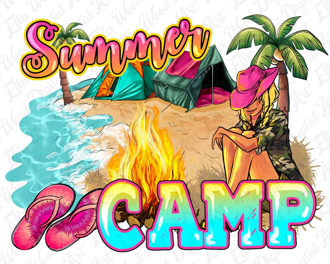 Summer Camp Png Sublimation Design Download, Cowgirl Png, Png, Camp ...