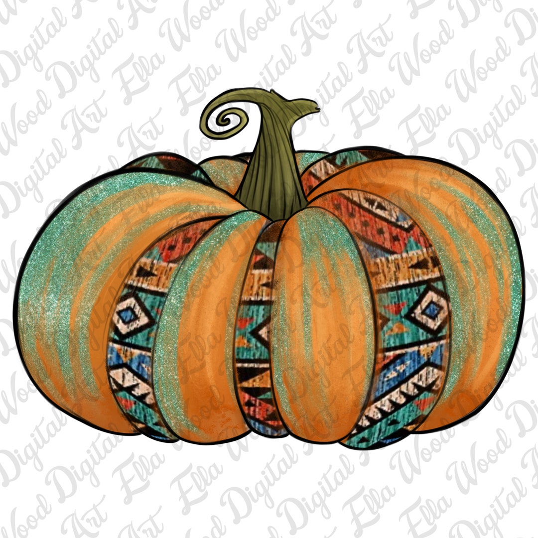 Aztec Pumpkin Png Sublimation Design Download, Hello Fall Png, Autumn ...