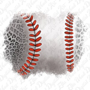 Leopard Baseball Patches Bundle Png, Baseball Png, Sports Png, Western ...