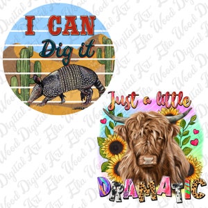 Animals Bundle Png Sublimation Design Download, Hand Drawn Animal Png ...