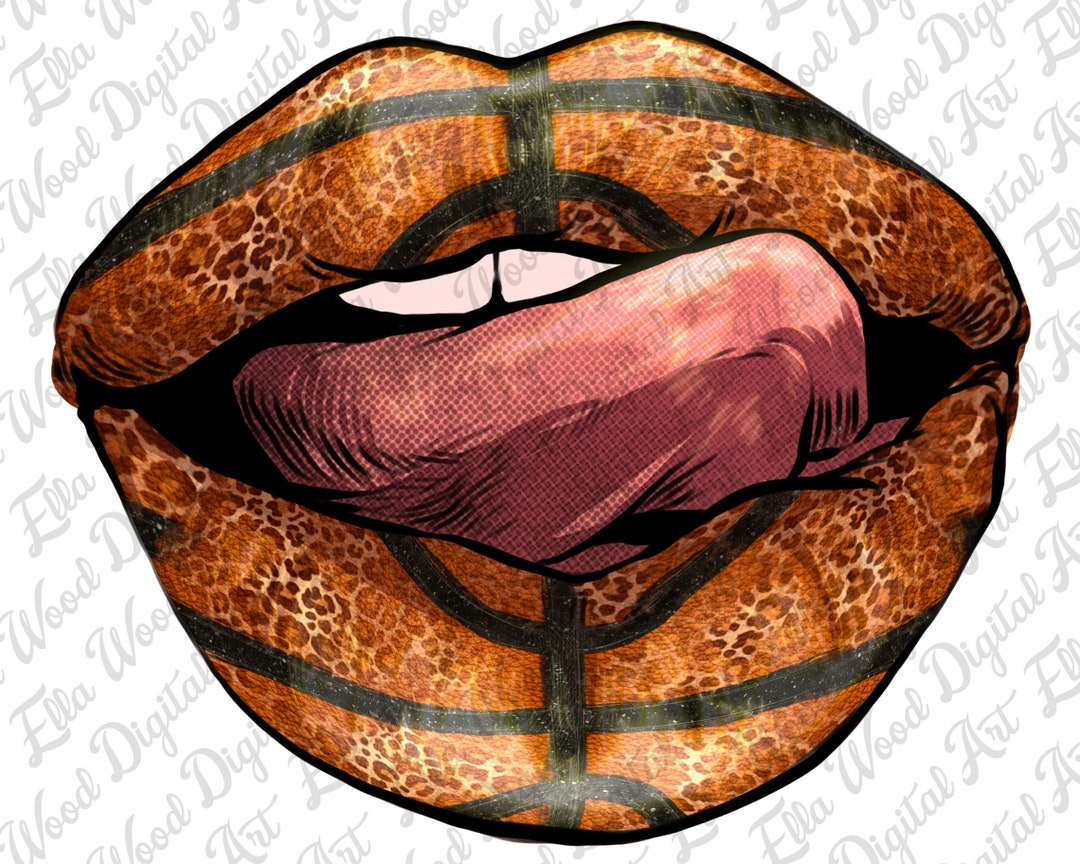 Basketball Lips Png Sublimation Design Download, Game Day Png ...
