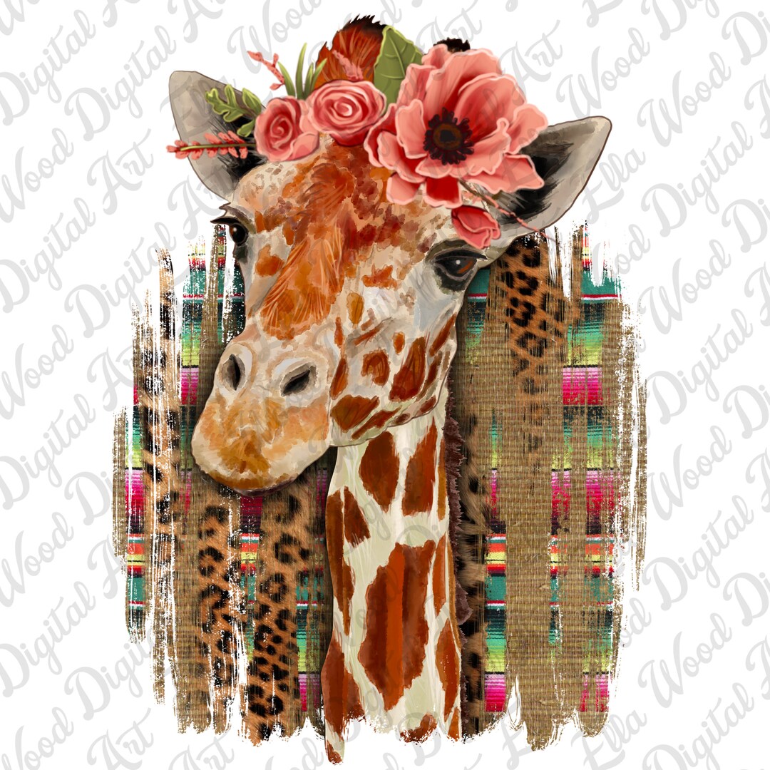 Giraffe Png Sublimation Design Download, Giraffe Png, Animal Png ...