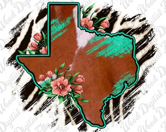 Western Desert Texas Map Png Sublimation Design Download, Western Map ...