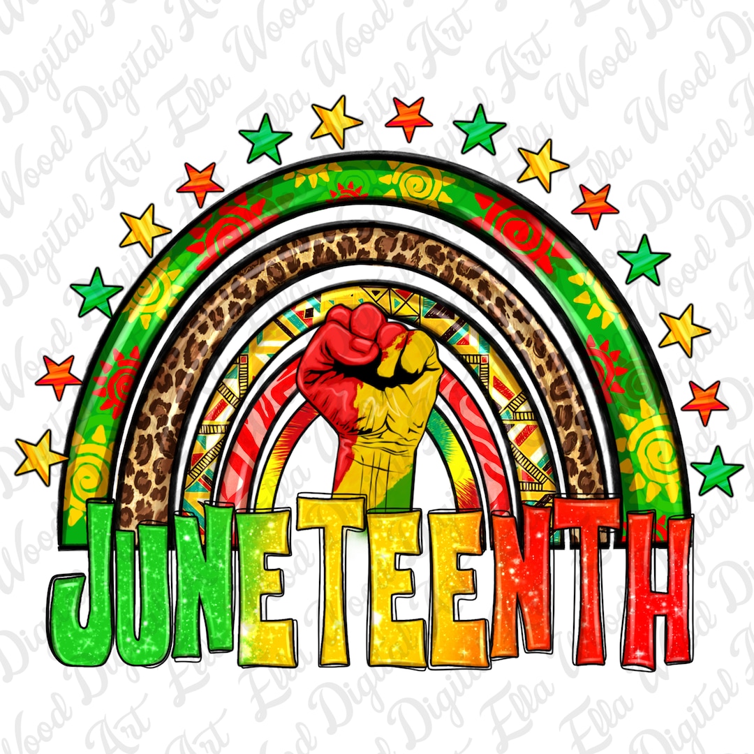 Juneteenth Rainbow Png Sublimation Design Download, Juneteenth Png ...