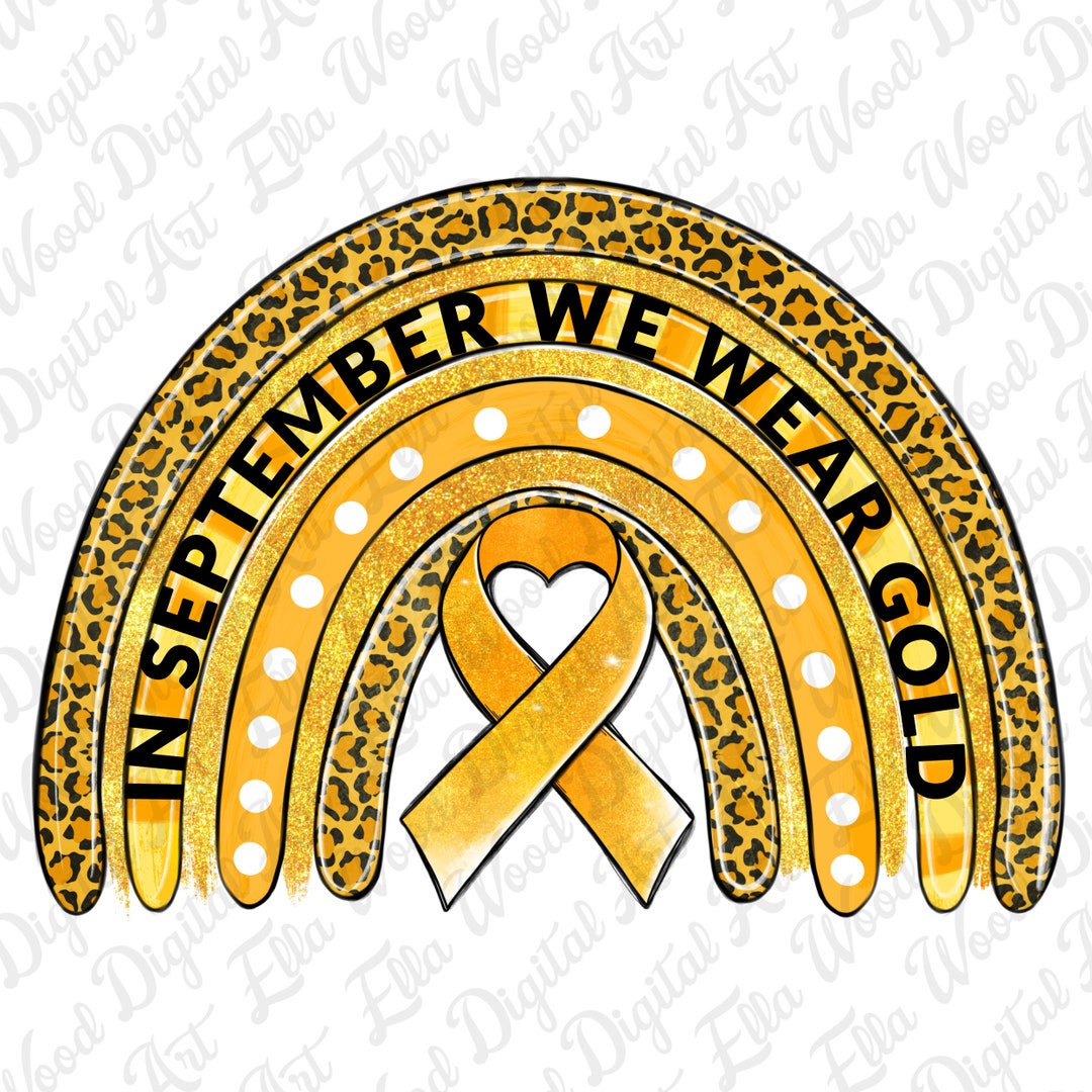 Childhood Cancer Awareness Rainbow Png Sublimation Design Download ...