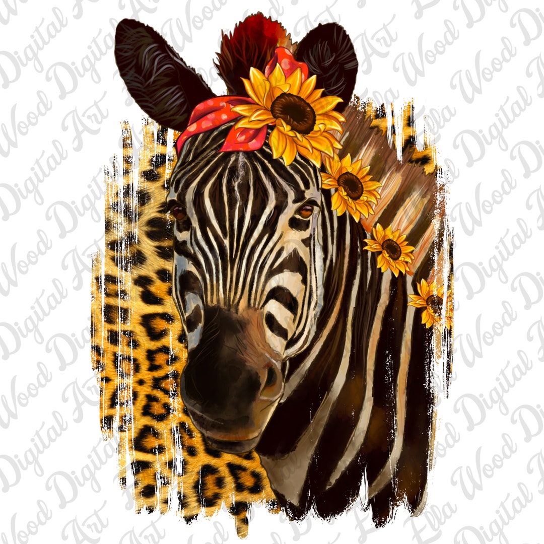 Zebra Leopard Png Sublimation Design Download, Animal Png, Zebra Png ...