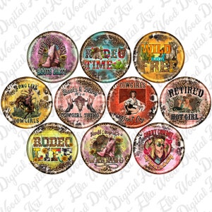 Western Car Coaster Bundle Png, Cowgirl Png, Rodeo Car Coaster Png ...
