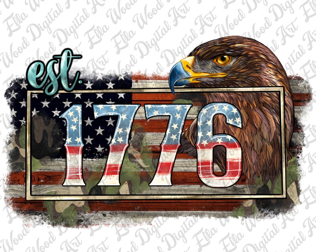 Est. 1776 Eagle Png Sublimation Design Download, 4th of July Png ...