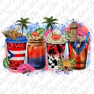 Puerto Rico Png Sublimation Design Download, Puerto Rico Png, Puerto ...