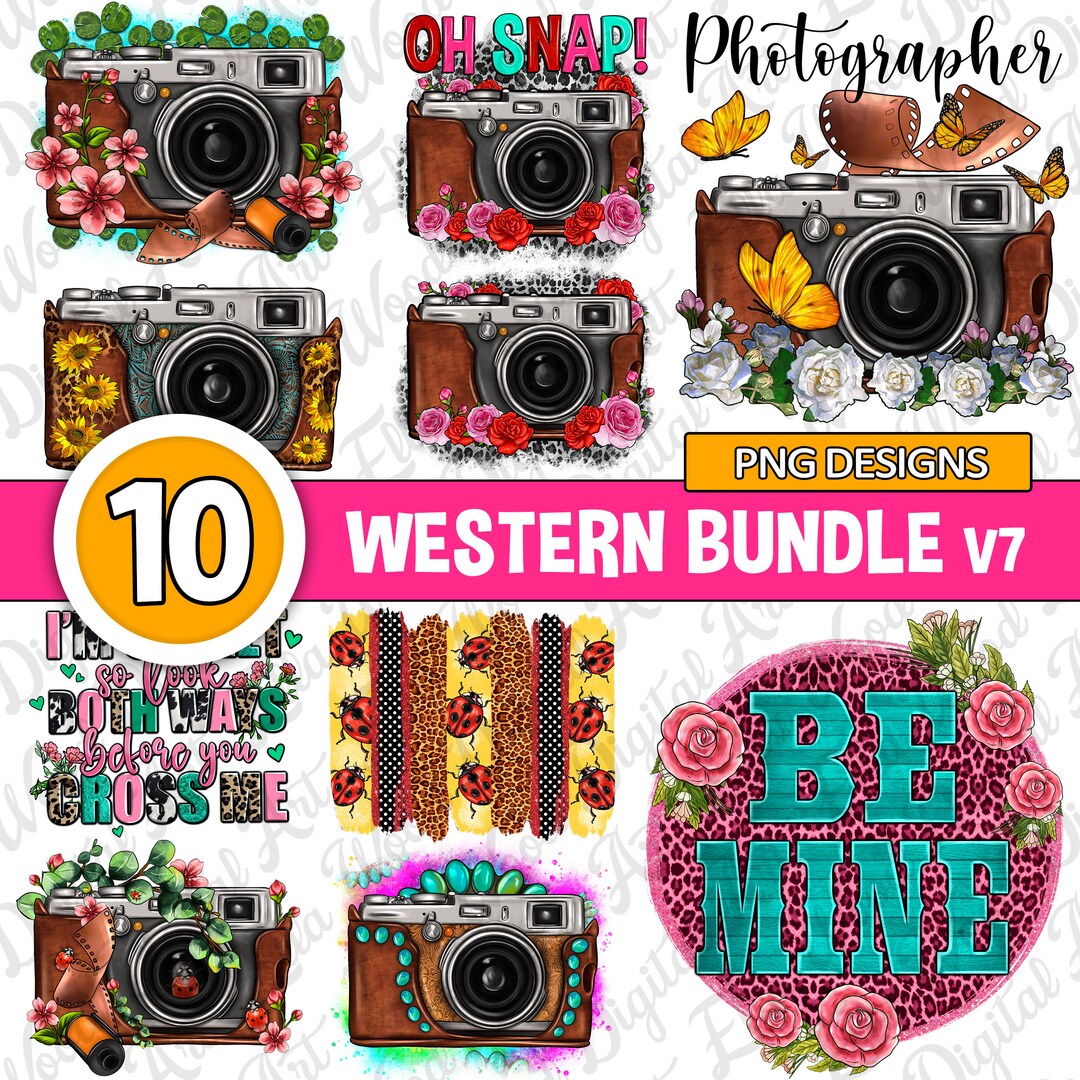 Western Bundle V7 Png Sublimation Design Download, Western Patterns Png ...