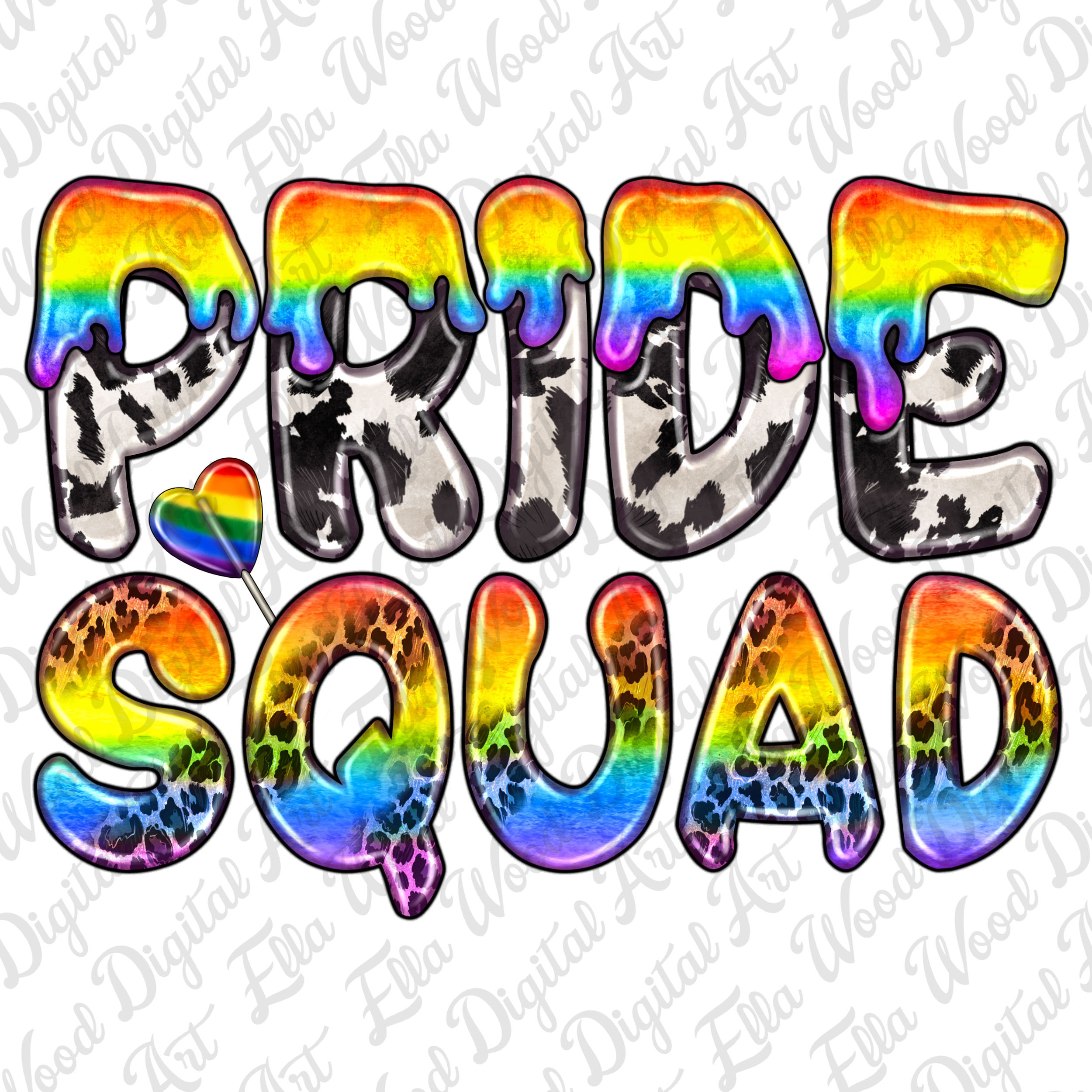 LGBTQ Pride Squad Png Sublimation Design Download Pride Png - Etsy
