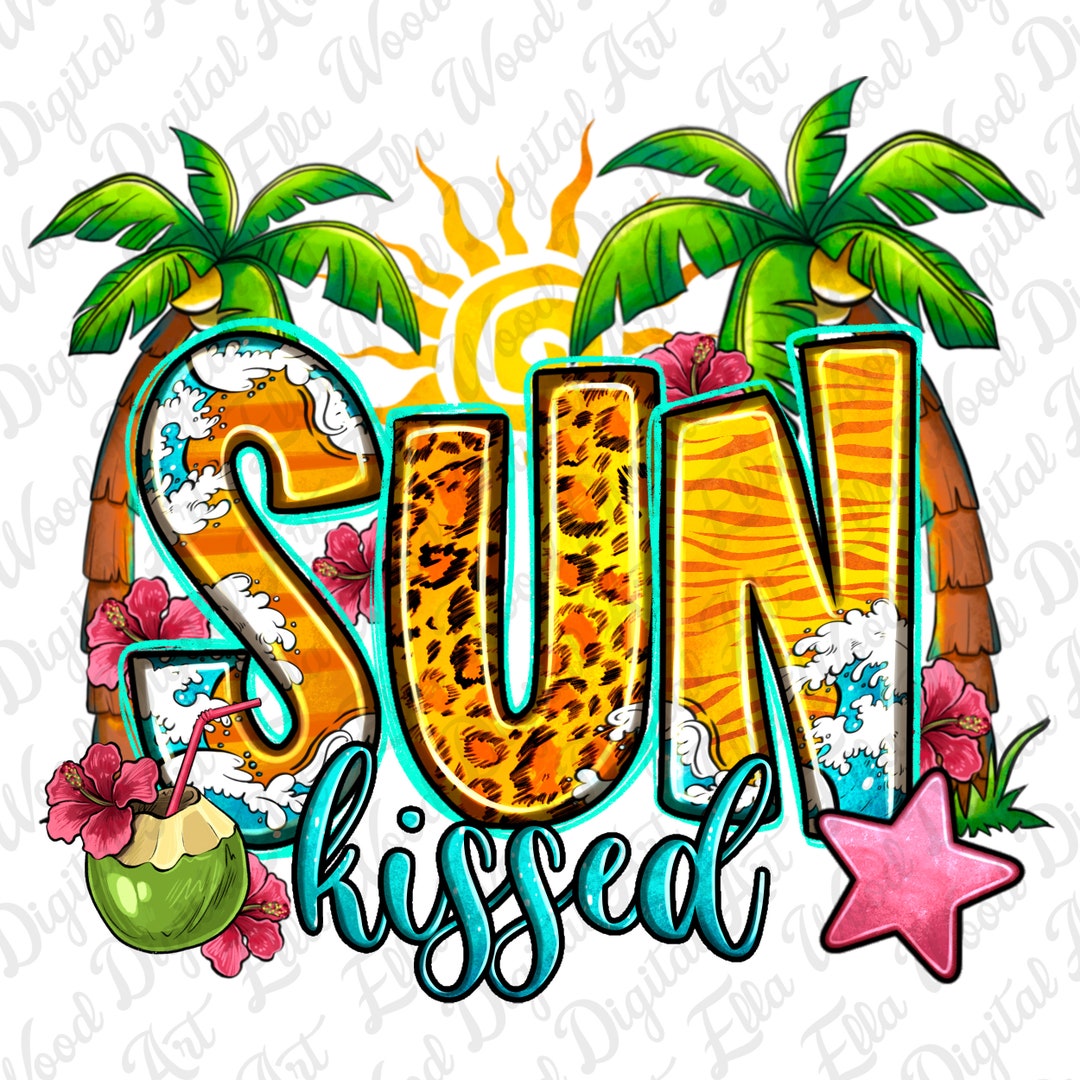 Sun Kissed Summer Png Sublimation Design Download, Summer Vibes Png ...