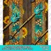 Aztec and Sunflowers Seamless Pattern Digital Paper, Aztec Digital ...