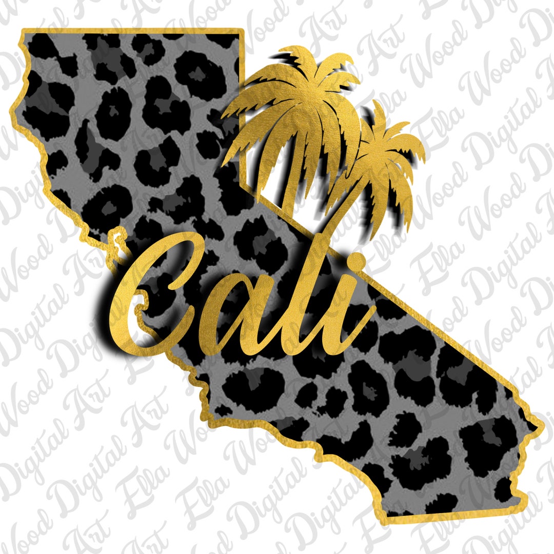 Cali Png Sublimation Design Download, Western Cali Png, Cali Map Png ...