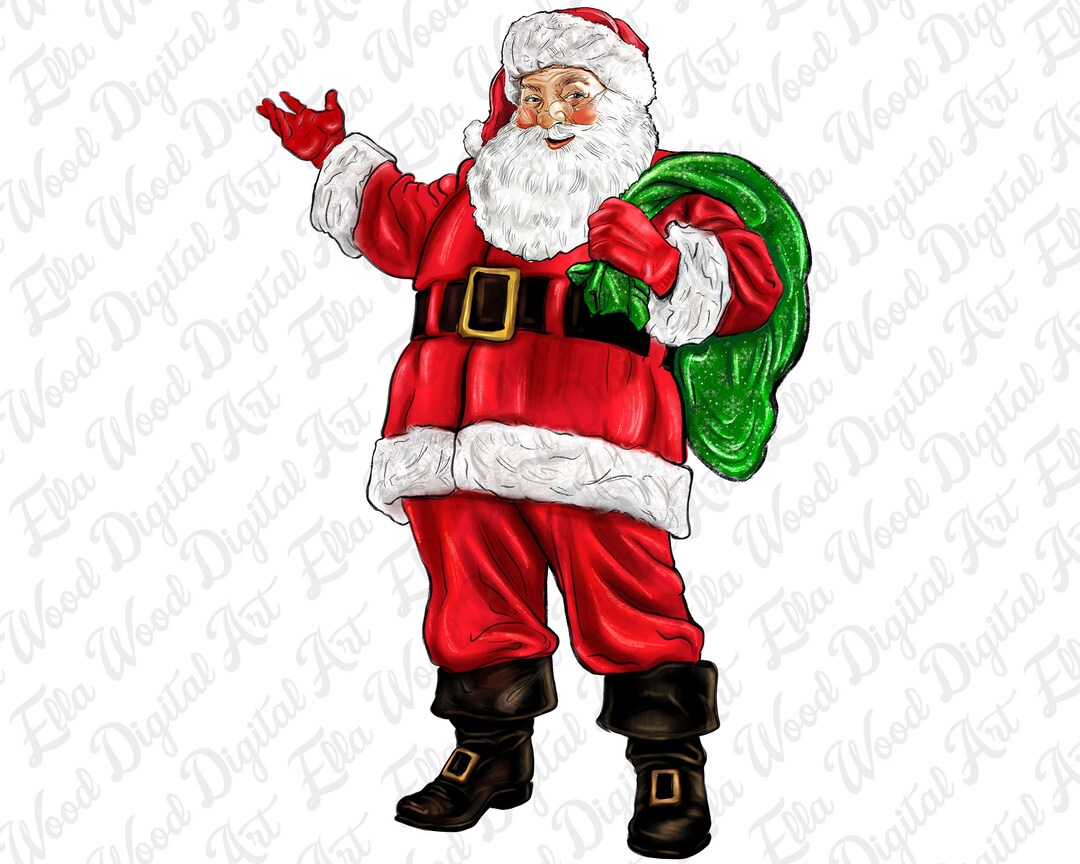 Christmas Santa Claus Png Sublimation Design Download, Merry Christmas ...