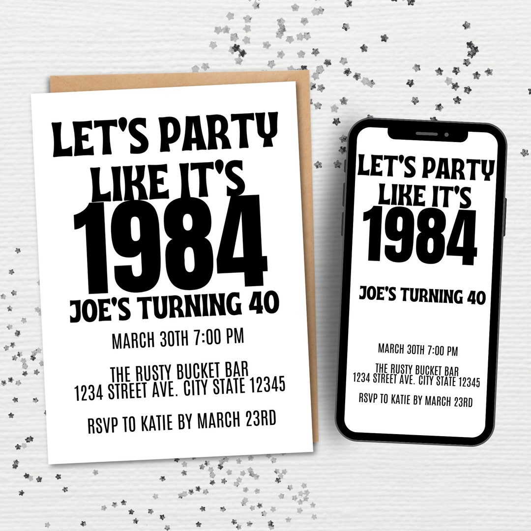 Funny Birthday Party Invitation Template for Him | Funny Birthday Party ...