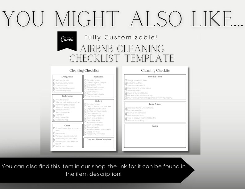 Airbnb Cleaning Checklist Schedule | Airbnb Cleaning Checklist | Airbnb ...