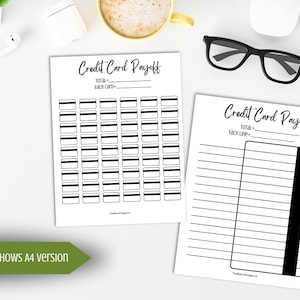 Credit Card Payoff | Coloring Sheet Tracker | Debt Payoff | Printable ...