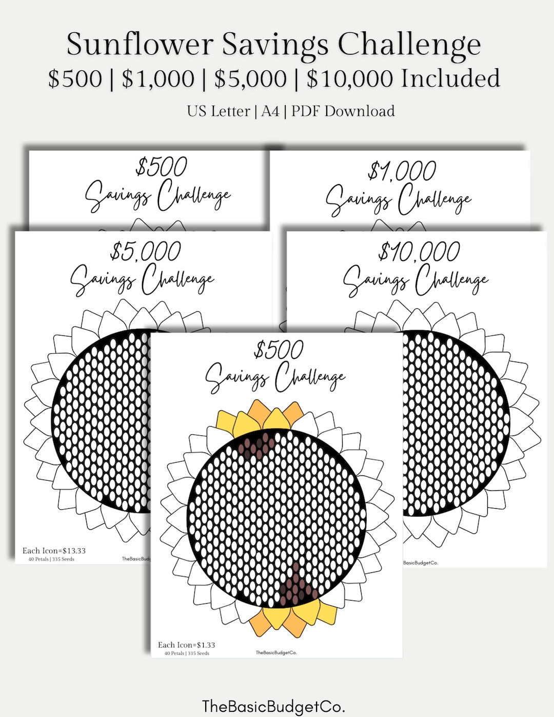 Savings Challenge Savings Coloring Sheet - Etsy