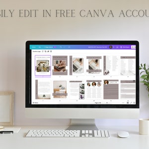 Business Plan Canva Template | Small Business | Small Business Plan ...