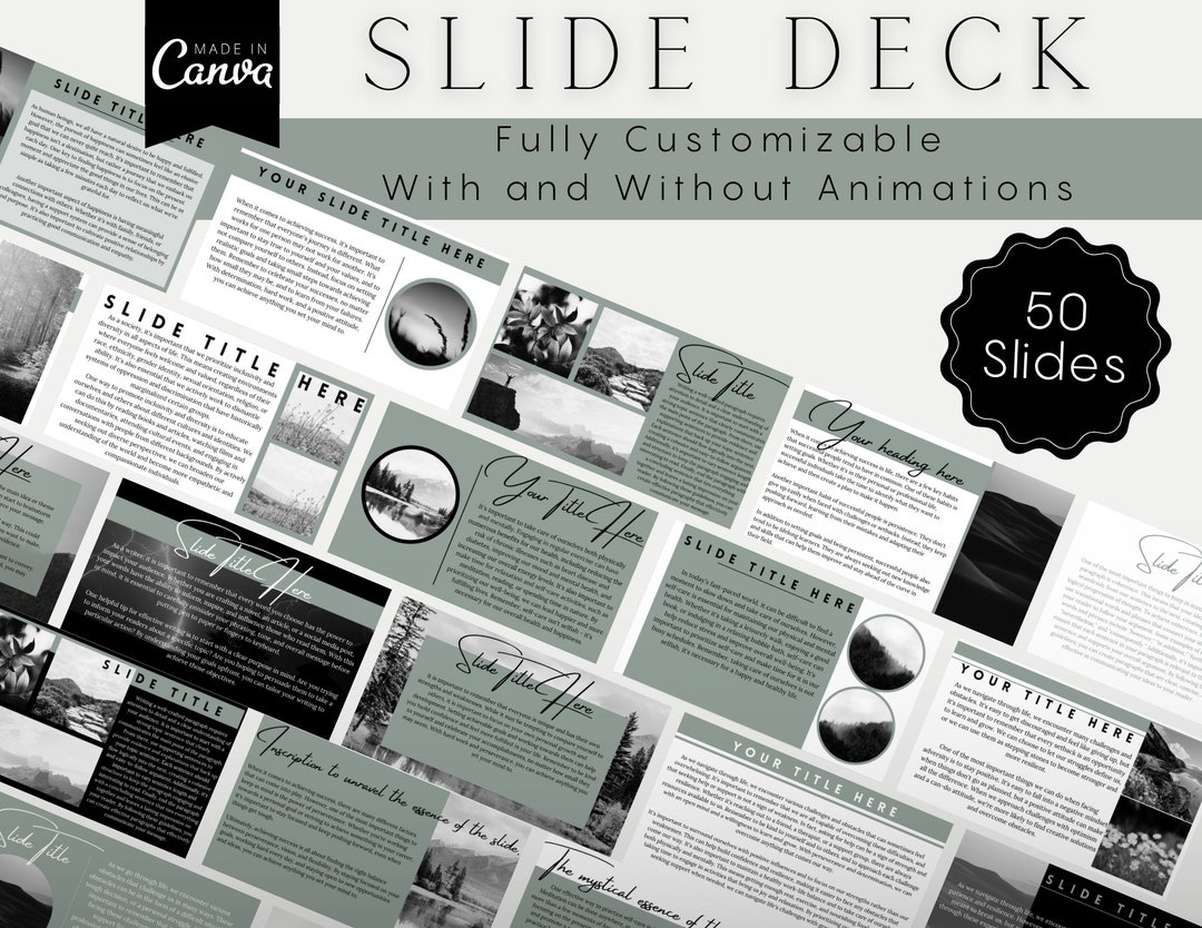 Slide Deck Template | Presentation Template | Presentation Deck | Pitch ...