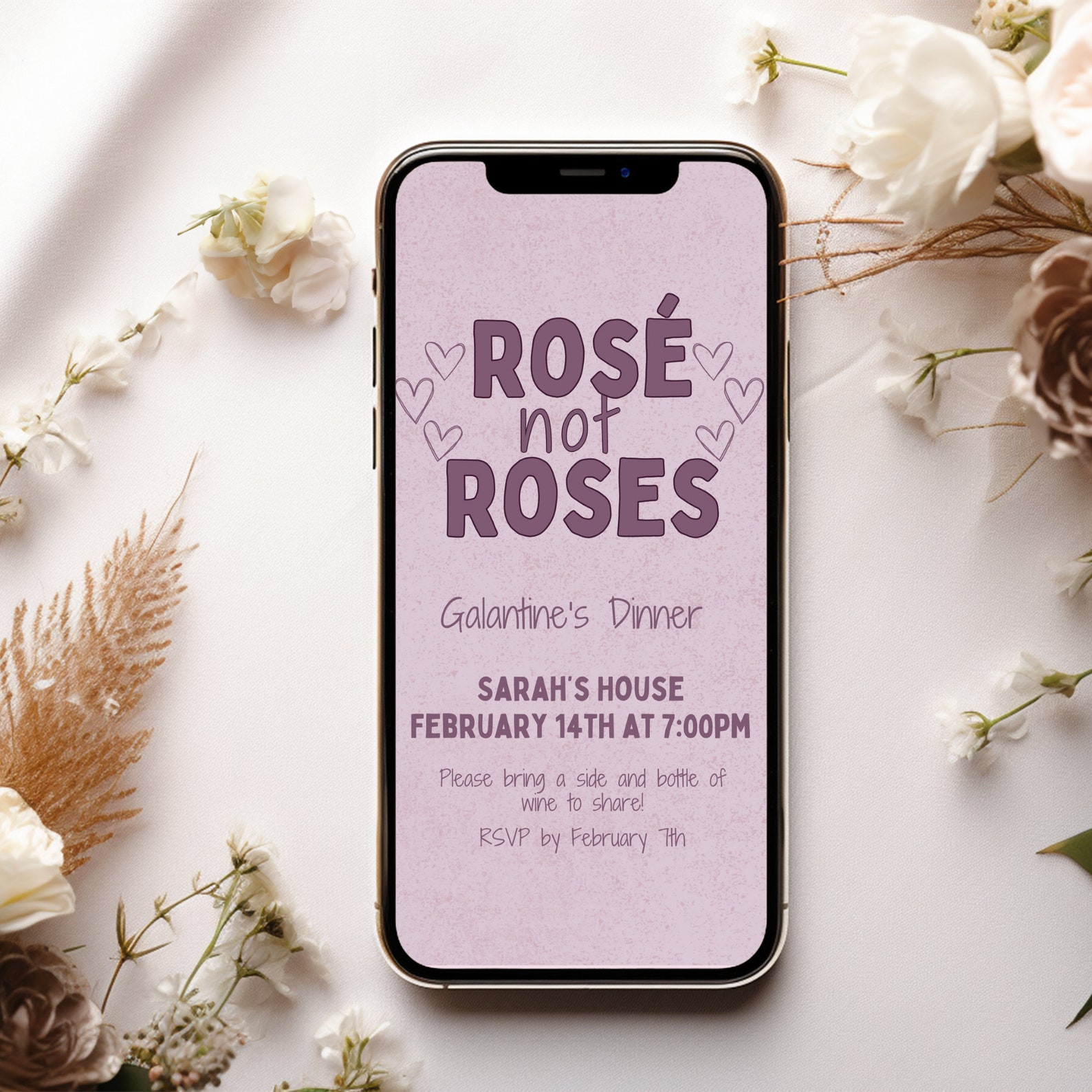 Funny Galantine's Invitation Template Canva | Funny Valentine ...