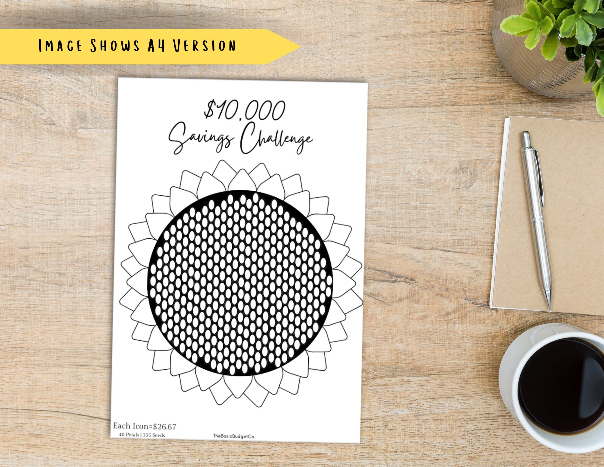 Savings Challenge Savings Coloring Sheet - Etsy