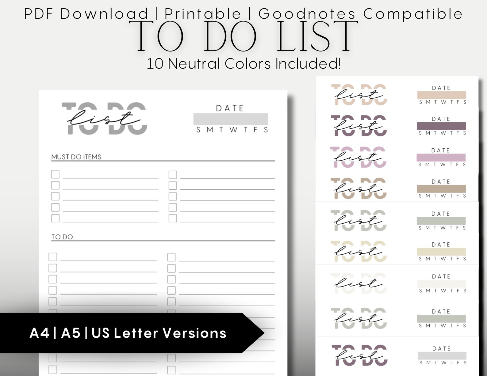 To Do List | Printable to Do List | Task Tracker | Task Checklist ...