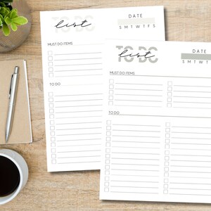 To Do List | Printable to Do List | Task Tracker | Task Checklist ...
