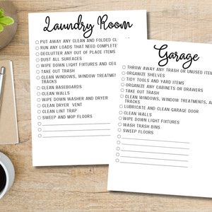 Printable Cleaning Schedule, Digital Cleaning Checklist, Minimalist ...