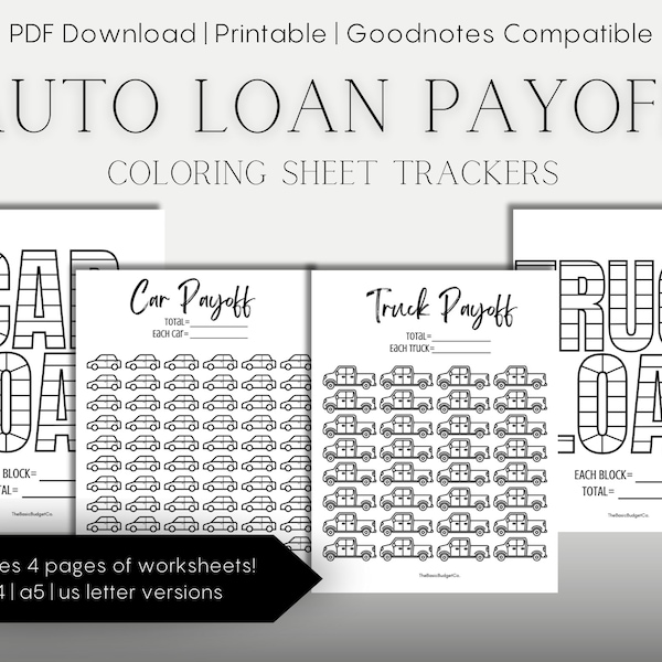 Car Payment Tracker - Etsy