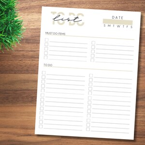 To Do List | Printable to Do List | Task Tracker | Task Checklist ...