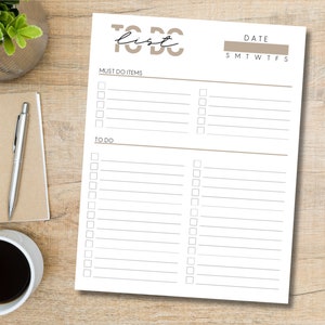 To Do List | Printable to Do List | Task Tracker | Task Checklist ...