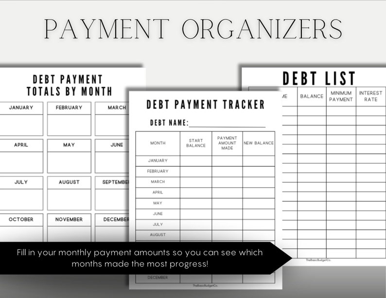 Debt Free PDF Journal Debt Payoff Printable Debt Snowball - Etsy