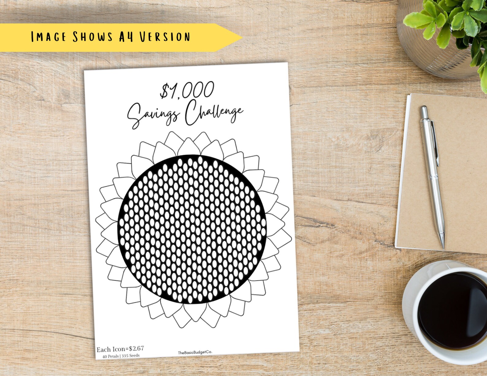 Savings Challenge Savings Coloring Sheet - Etsy