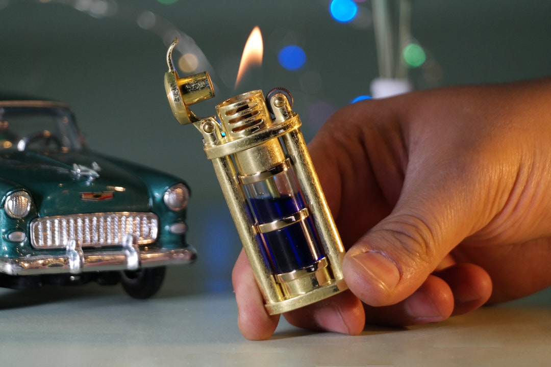 Colorful Liquid Kerosene Lighter, Transparent Tank, Shelby Style - Etsy