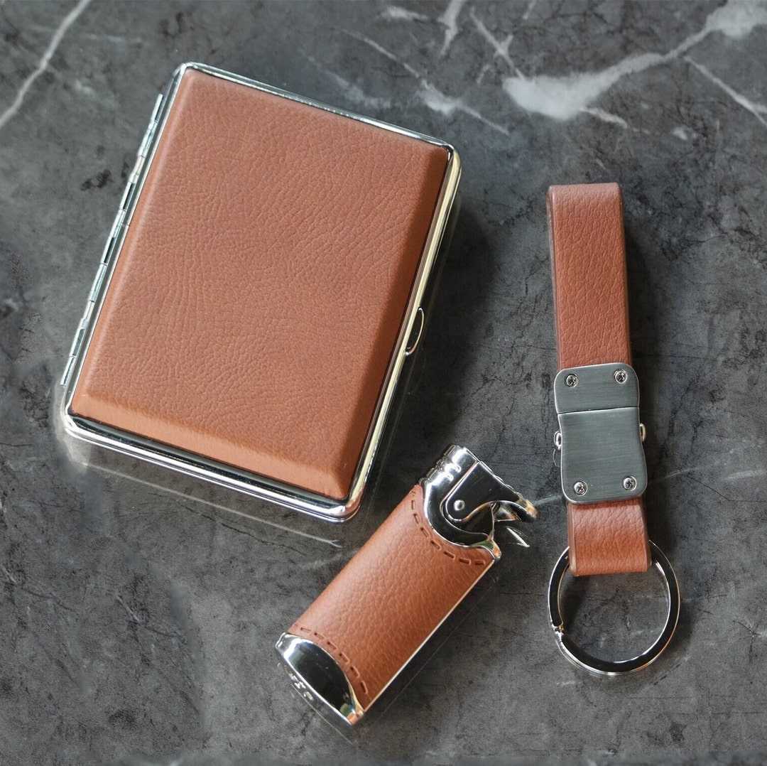 Personalized Cigarettes and Lighter Case, Cigarette Case Lighter Plate ...