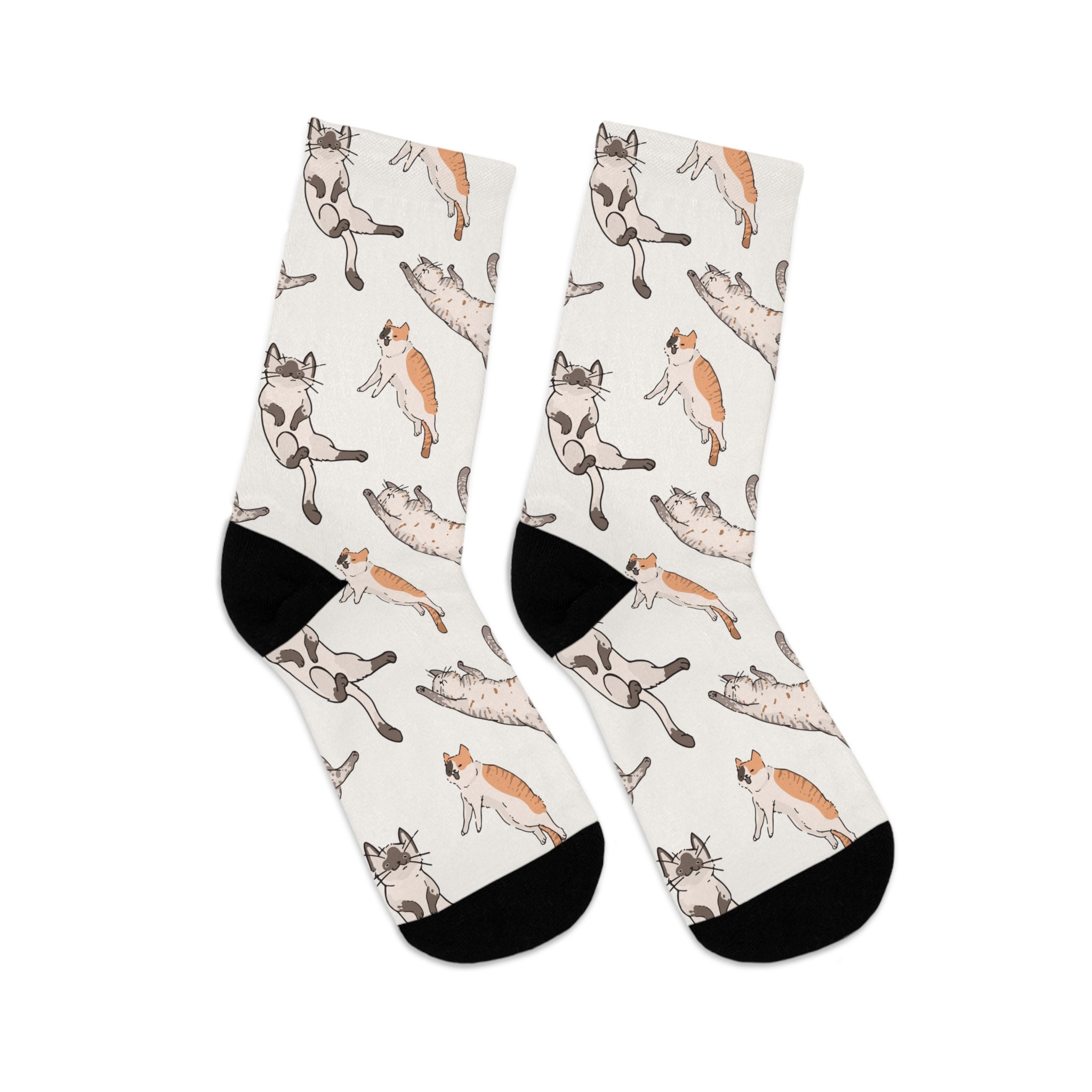 Cat Bellies Recycled Poly Socks - Etsy