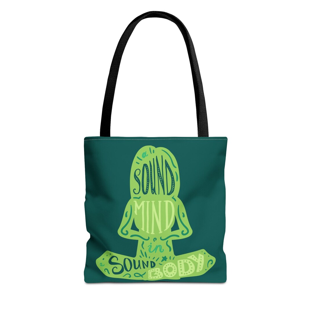 Sound Mind in Sound Body Yoga Meditation Tote Bag (AOP) - Etsy