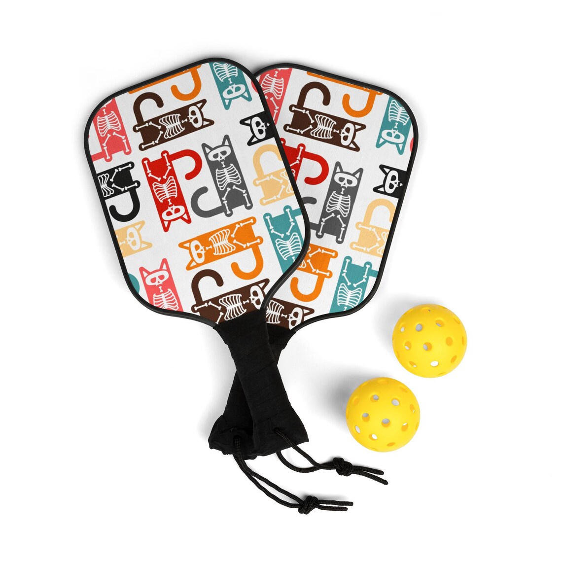 Skeleton Cats Pickleball Kit - Etsy
