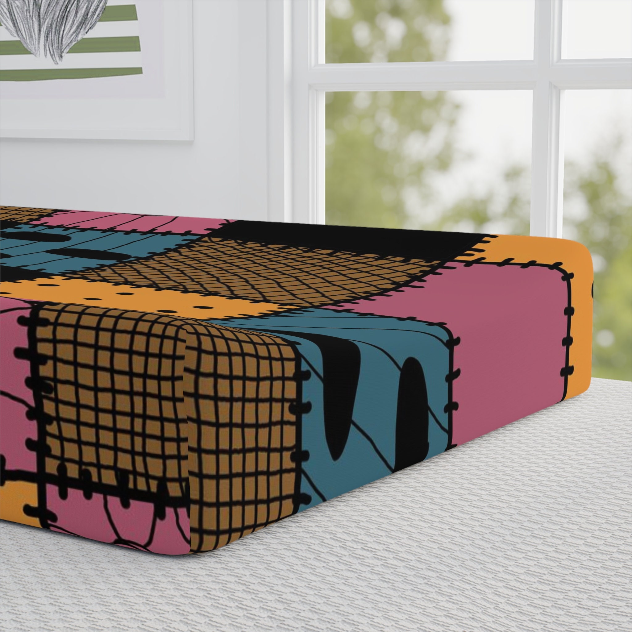 The Nightmare Before Christmas Sally Patches Baby Changing Pad Cover - Etsy