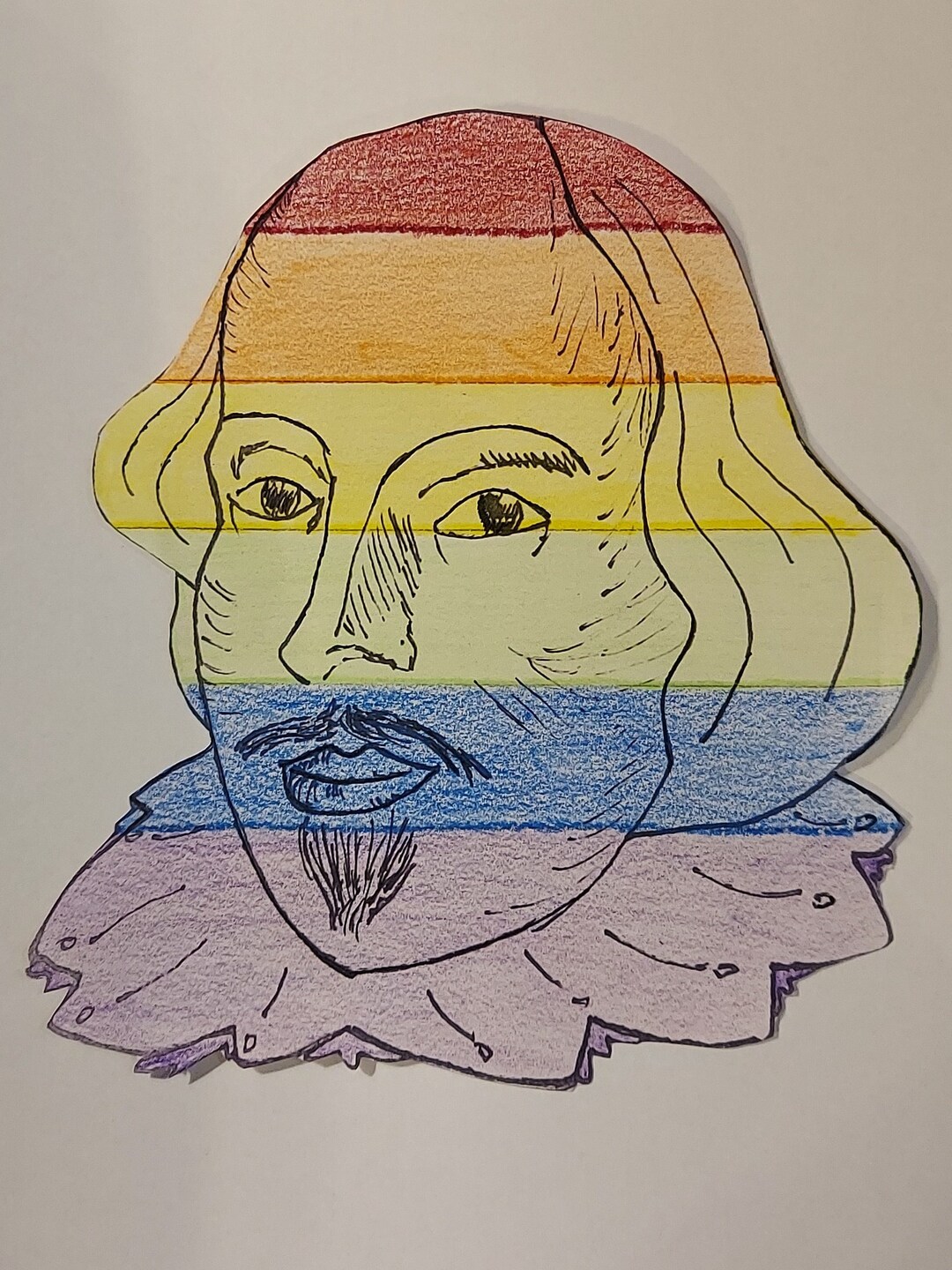 Shakesqueer Shakespeare LGBTQ Flag Glossy Sticker Self-adhesive - Etsy