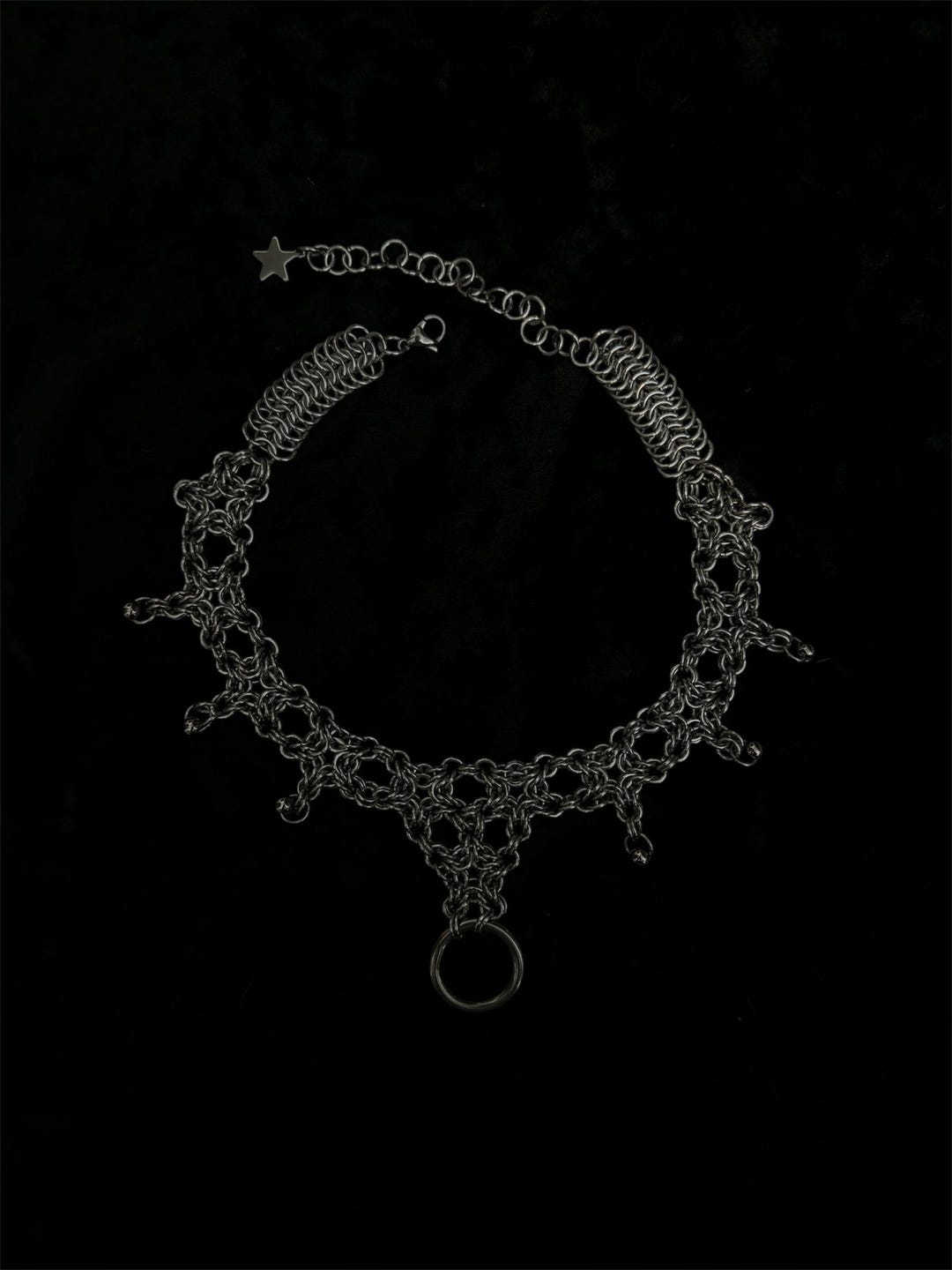 Thick Chainmail Star Necklacegothic/alternative Jewelry - Etsy