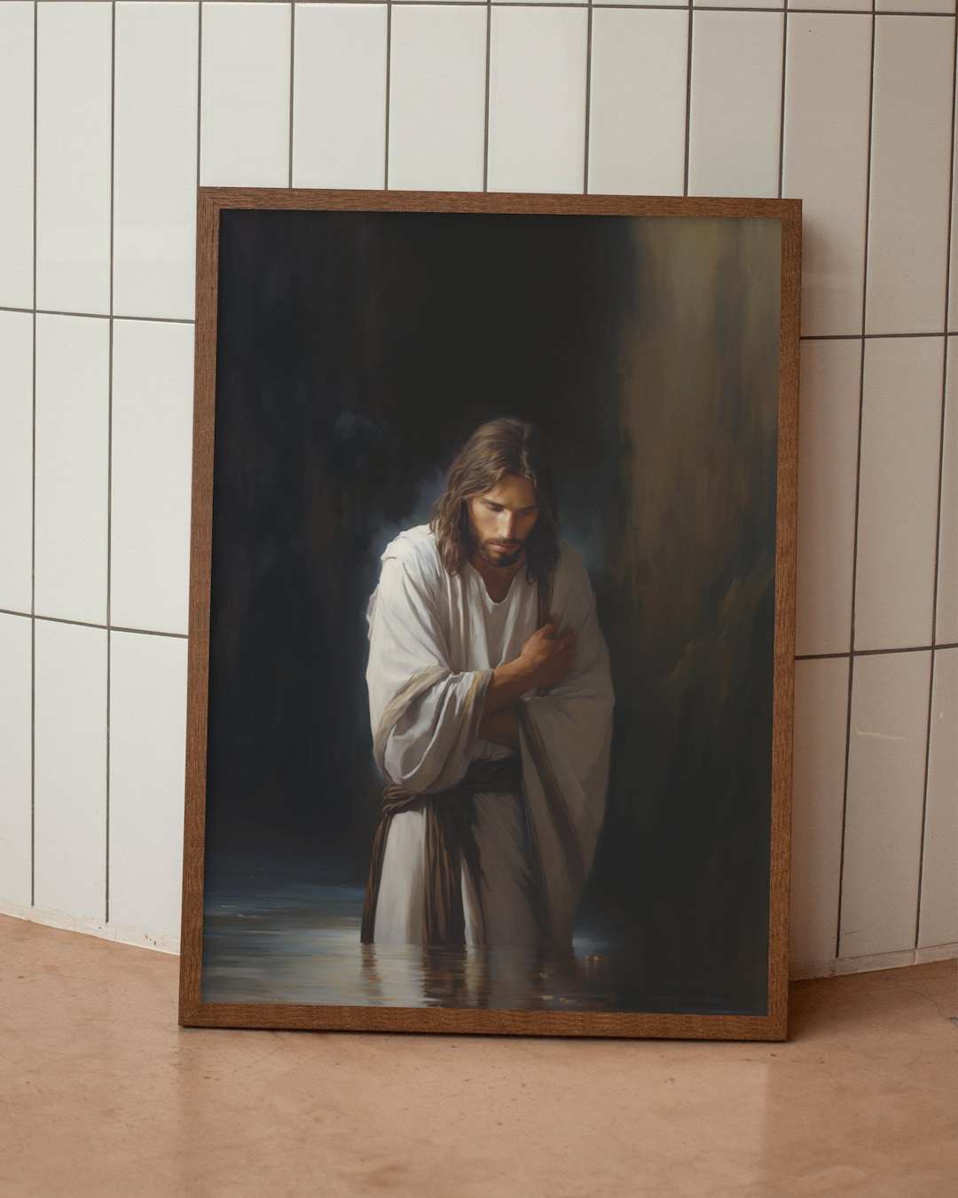 Jesus Wept Digital Print of Jesus Christ Wallpaper Sad Religious Decor ...