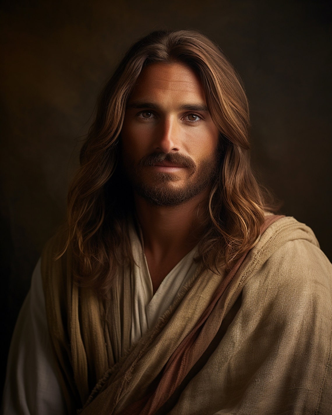 Picture of Jesus Printable Religious Home Decor Painting of Christ Wall ...